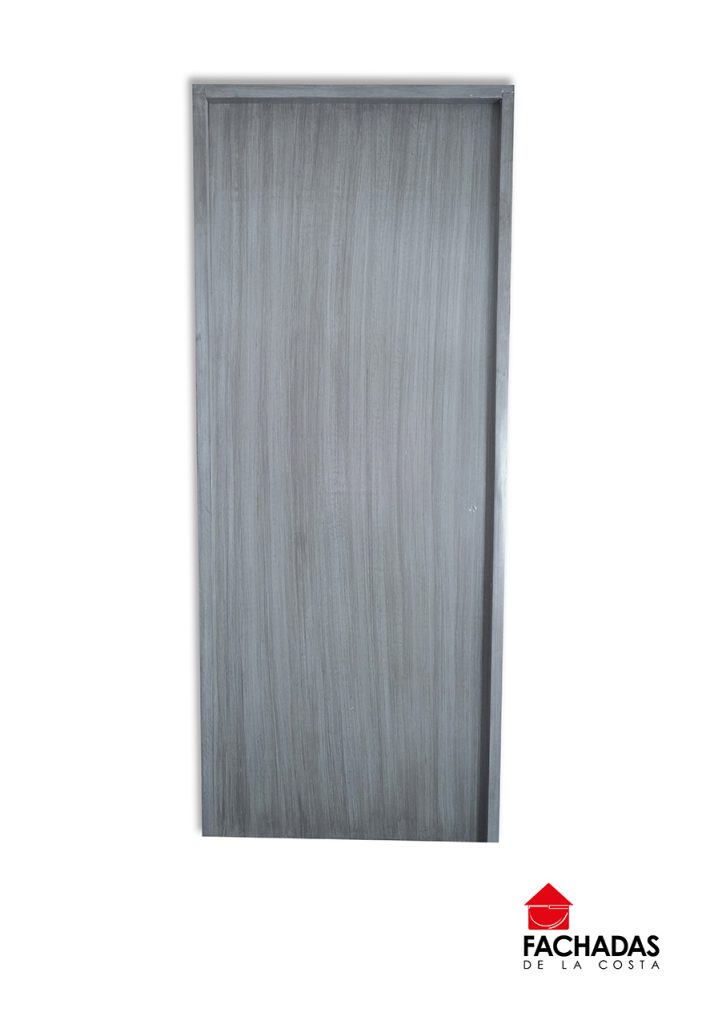 Puerta entamborada gris beta – Fachadas de la costa